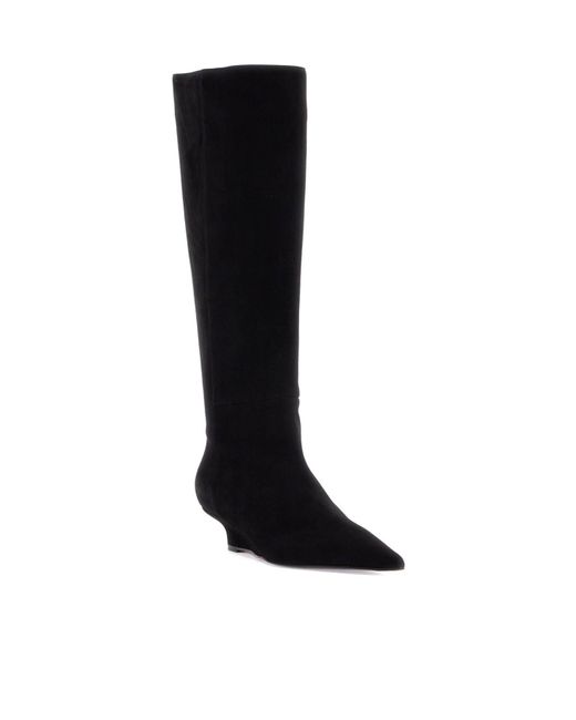 TOTEME Sharp Wedge Boots in Black | Lyst