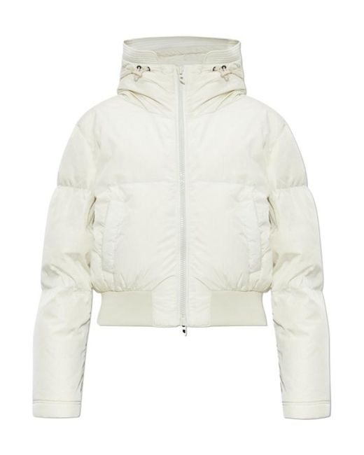 DIESEL Peyt Short Down Jacket in White | Lyst