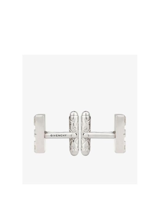 Givenchy Logo Cufflinks in White for Men | Lyst
