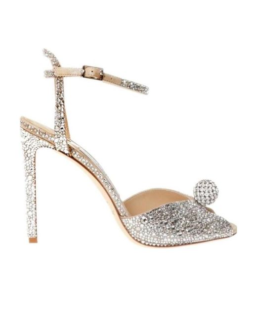 Jimmy Choo Sacora 100Mm Sandals in White | Lyst