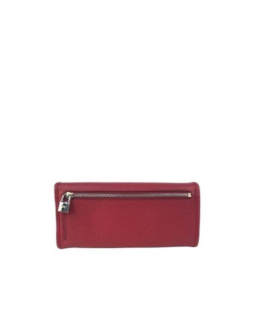 Loewe Logo Long Wallet in Red | Lyst