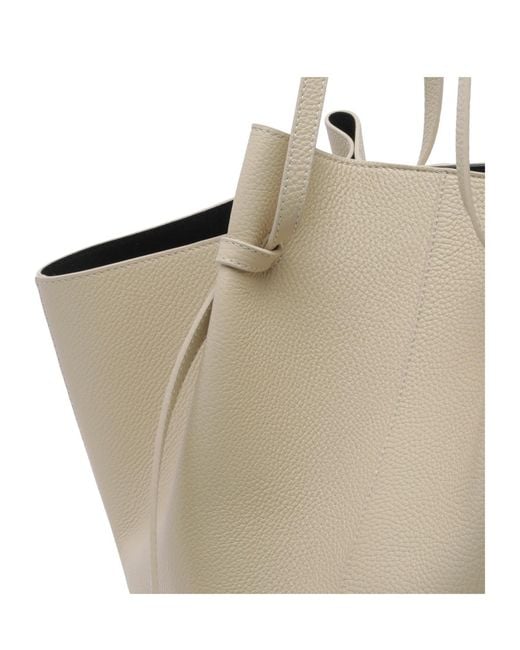 Yuzefi Double-Handled Handbag in Natural | Lyst UK
