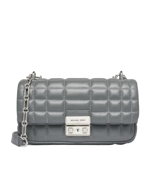 Michael Kors Tribeca Small Shoulder Bag in Gray | Lyst