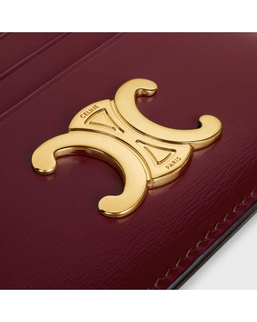 Celine Triomphe Logo Card Pack in Purple | Lyst