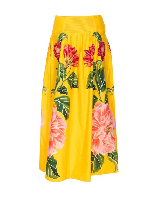 FARM Rio Spring Awakening Maxi Skirt in Yellow | Lyst