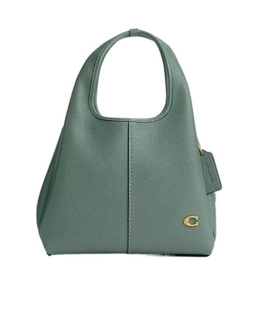 COACH Double Handle Shoulder Bag in Green | Lyst