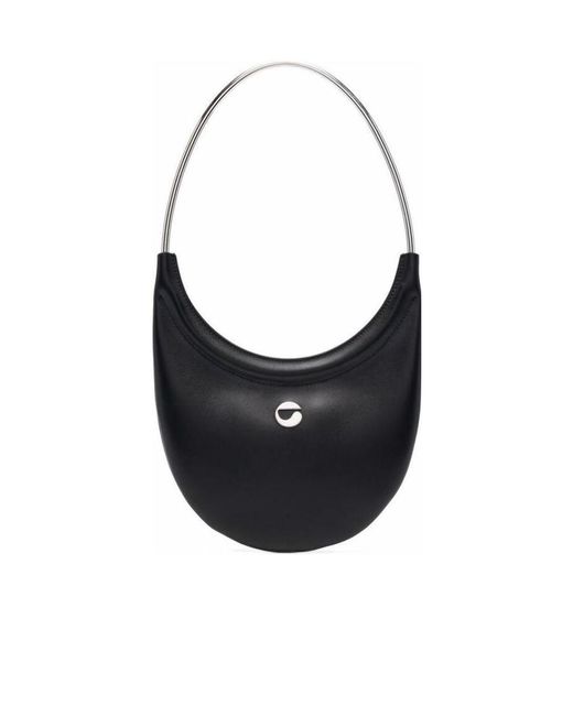 Coperni Ring Swipe Leather Tote Bag in Black | Lyst