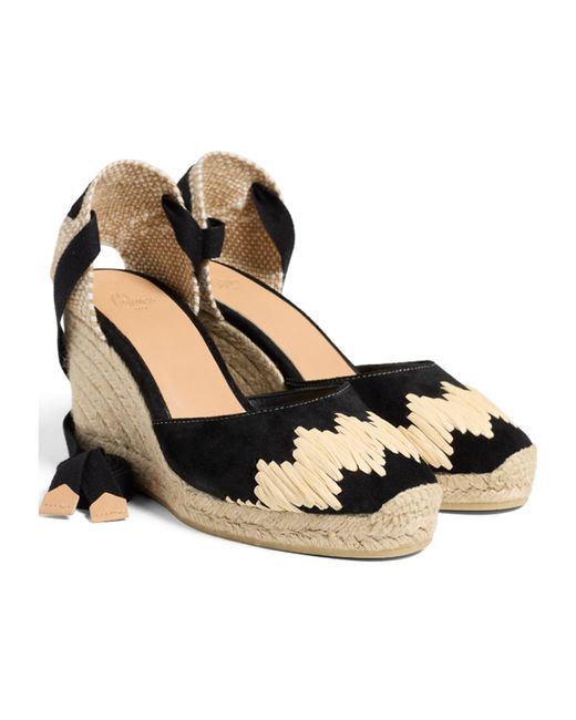 Castañer Cande 8 286 Espadrille Wedge Sandal in Black | Lyst