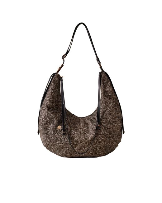 Borbonese Medium Folding Backpack in Brown | Lyst