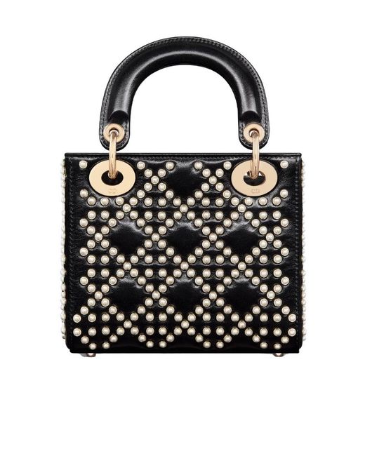 Dior Mini Lady Bag in Black | Lyst