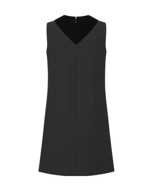 Dior A-Line Embroidered Dress in Black | Lyst