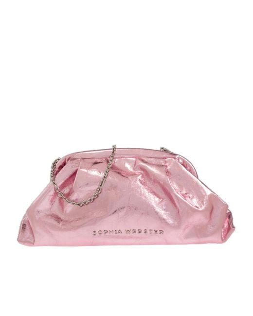 Sophia Webster Logo Shoulder Bag in Pink | Lyst