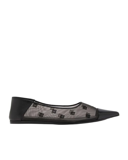 Givenchy Logo Ballet Flats in Brown | Lyst