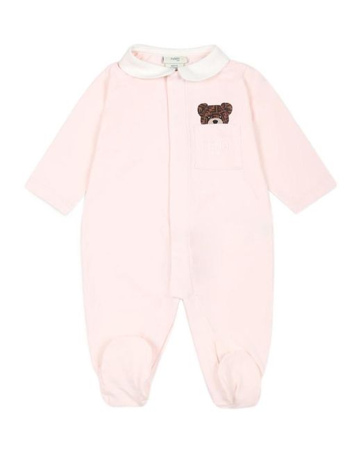 Fendi Logo One-Piece Set in Pink | Lyst