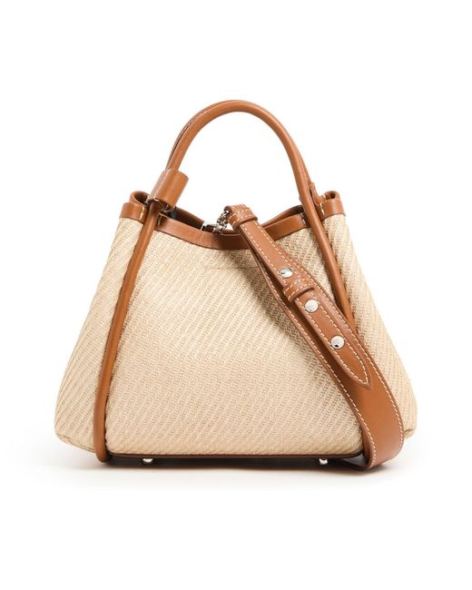 Max Mara Pattern Shoulder Bag in Natural | Lyst