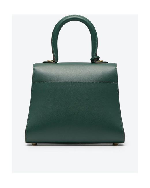 Delvaux Box Logo Shoulder Bag in Green | Lyst