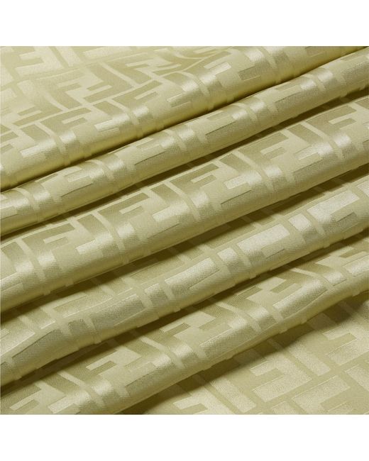 Fendi Silk Stole in Green | Lyst