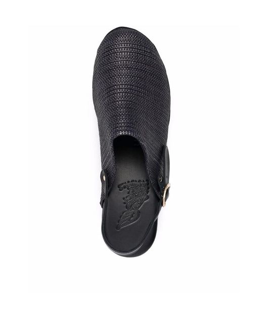 Ancient Greek Sandals Round-Headed Muller High Heels in Black | Lyst