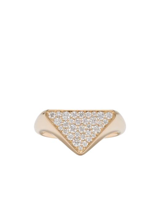 Prada Eternal Signet Ring in White for Men | Lyst