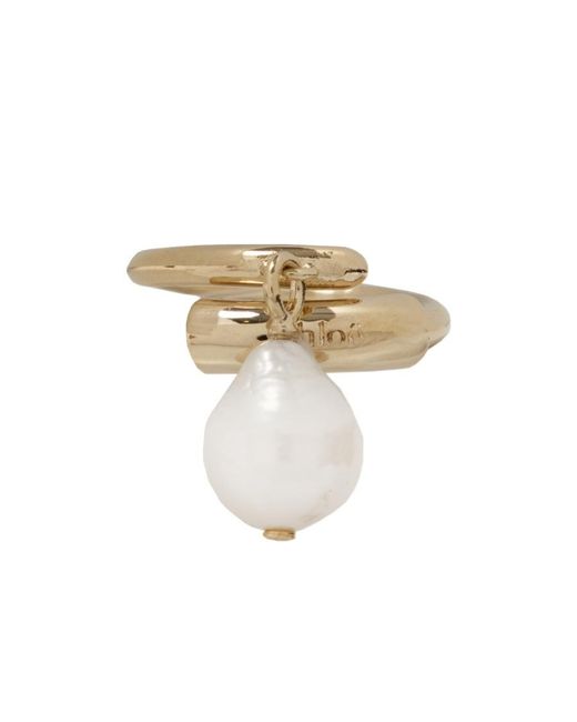 Chloé Pendant Ring in White | Lyst