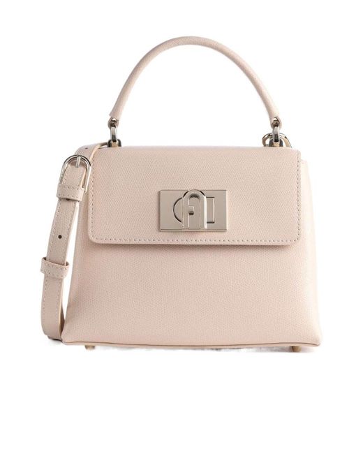 Furla Micro Standard Shoulder Bag in Natural | Lyst