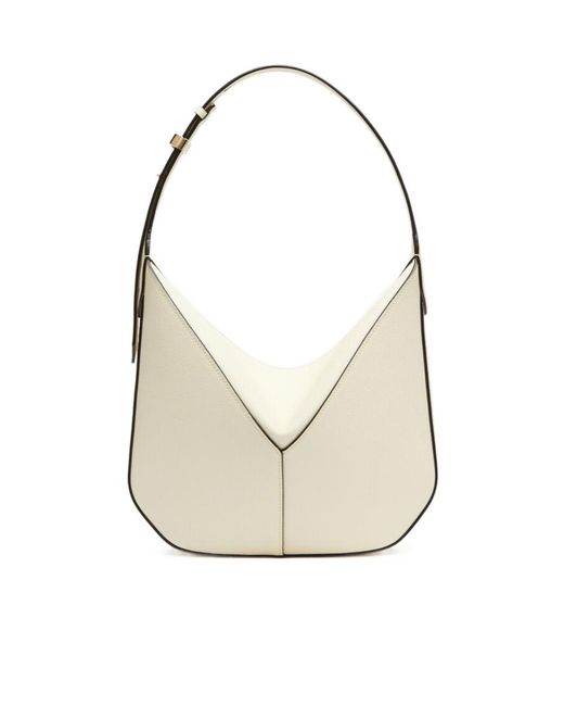 Valextra Vivi Hobo Mini Bag in White | Lyst