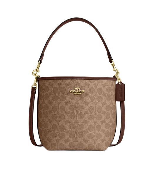 COACH City'S Iconic Bucket Bag in Brown | Lyst