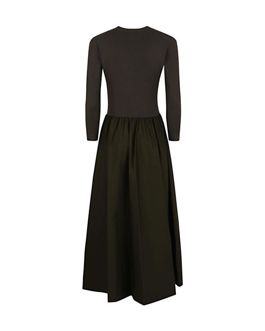 Polo Ralph Lauren Henley-Bodice Maxi Dress in Black | Lyst