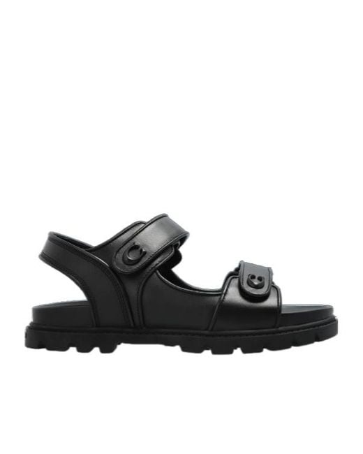 COACH Touch-Strap Sandals in Black for Men | Lyst
