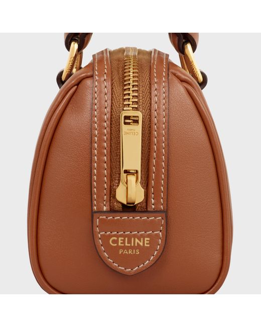 Celine Mini Boston in Brown | Lyst