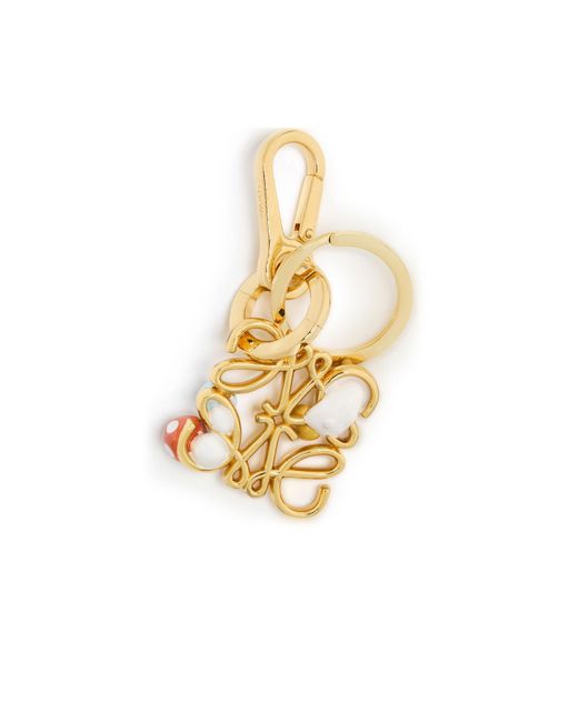 Loewe Anagram Hamster Keychain in Metallic | Lyst
