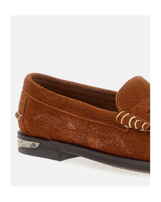 Sebago Suede Moccasins in Brown | Lyst