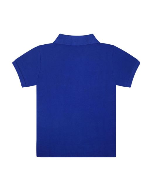 Ralph Lauren Logo Pattern Polo Shirt in Blue | Lyst
