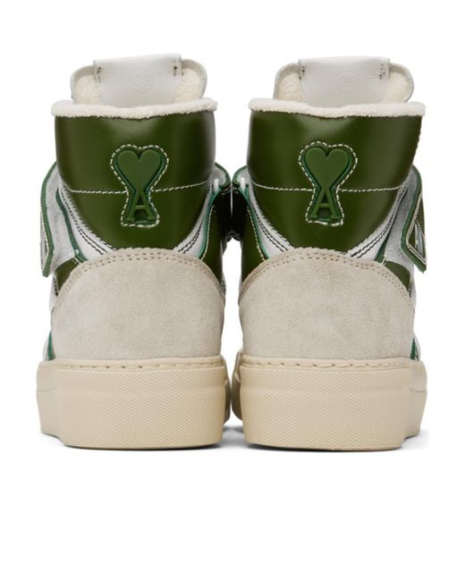 Ami Paris Ami De C Shoes Ur Arcade High-Top Sneakers in Green for Men ...