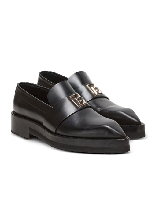 Balmain Ben Loafer Shoes in Black for Men | Lyst