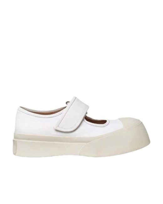 Marni Pablo Touch-Strap Sneakers in White | Lyst