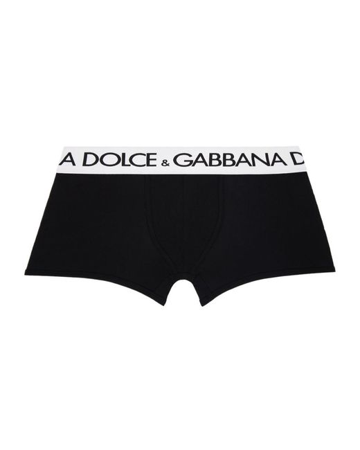 Dolce & Gabbana Boxer Logo Underwear in Black for Men | Lyst