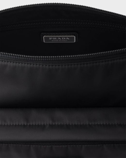 Prada Medium Re-Nylon And Saffiano Leather Shoulder Bag in Black for Men | Lyst