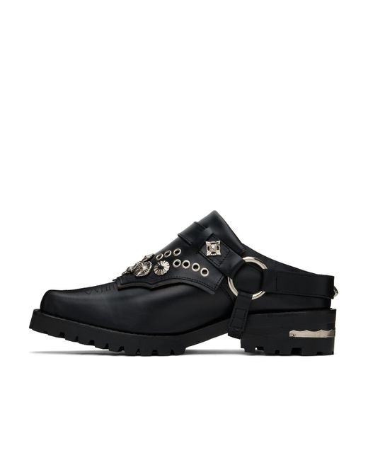 Toga Virilis Square Toe Mules in Black for Men | Lyst