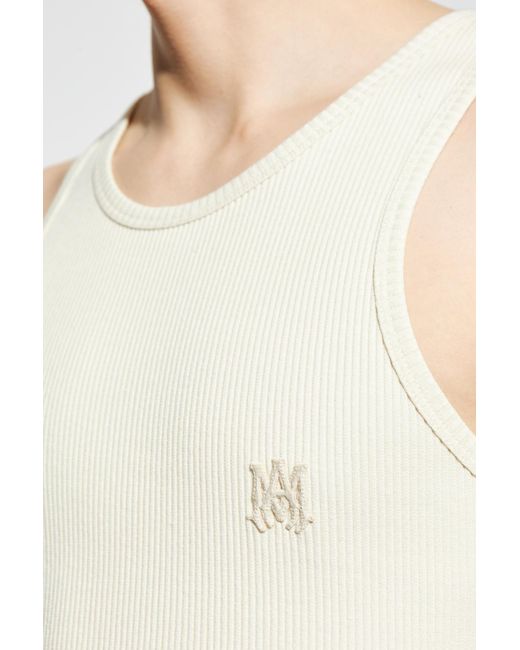 Amiri Ribbed Vest in Natural for Men | Lyst