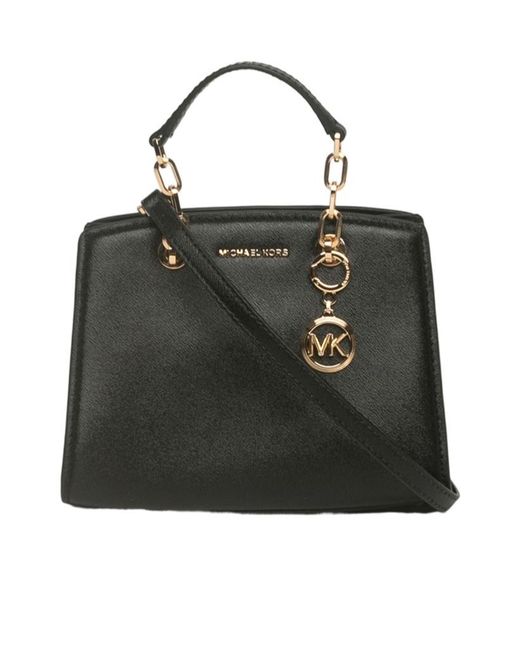 MICHAEL Michael Kors Logo Decal Shoulder Bag in Black | Lyst