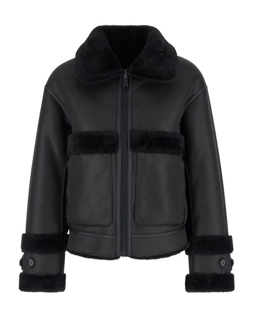 Urbancode Double-Sided Coat in Black | Lyst