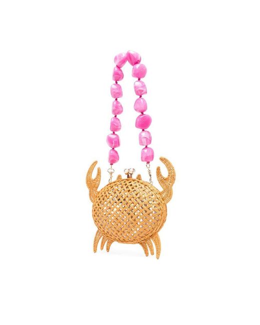 Serpui Crab-Shaped Shoulder Bag in Pink | Lyst