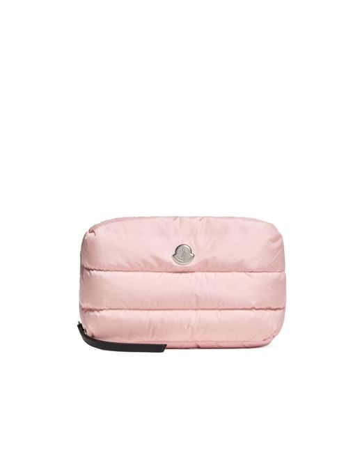 Moncler Caradoc Quilted Beauty Case in Pink | Lyst