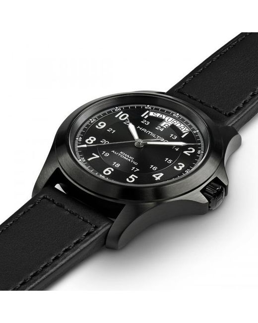 Hamilton Field Series Watches in Black for Men | Lyst