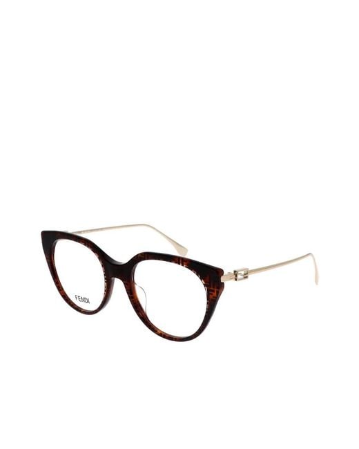 Fendi Cat-Eye Frame Glasses | Lyst UK