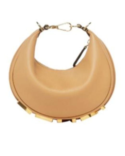 Fendi Graphy Mini Shoulder Bag in Natural | Lyst