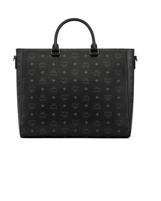 MCM Diamond E/W Tote in Black for Men | Lyst