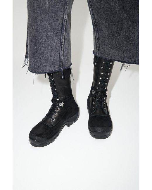 Our Legacy Tower Hiker Pull-Ring Boots in Black for Men | Lyst