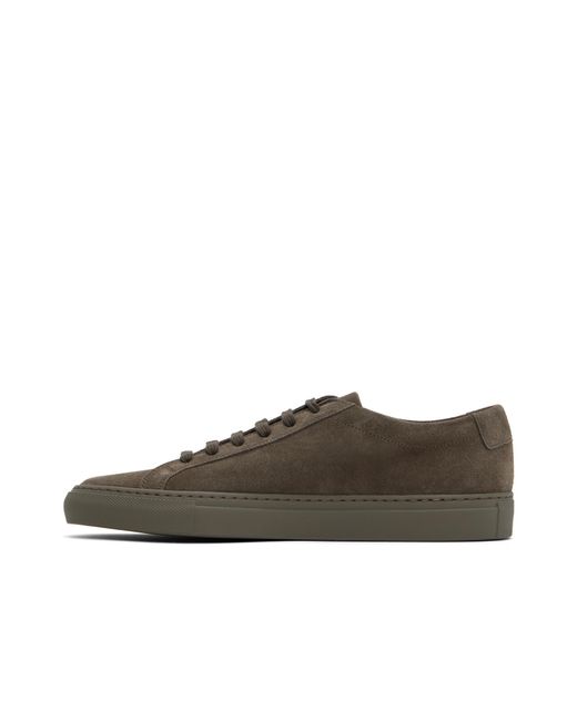 Common Projects Taupe Achilles Tonal Suede Sneakers in Brown for Men | Lyst